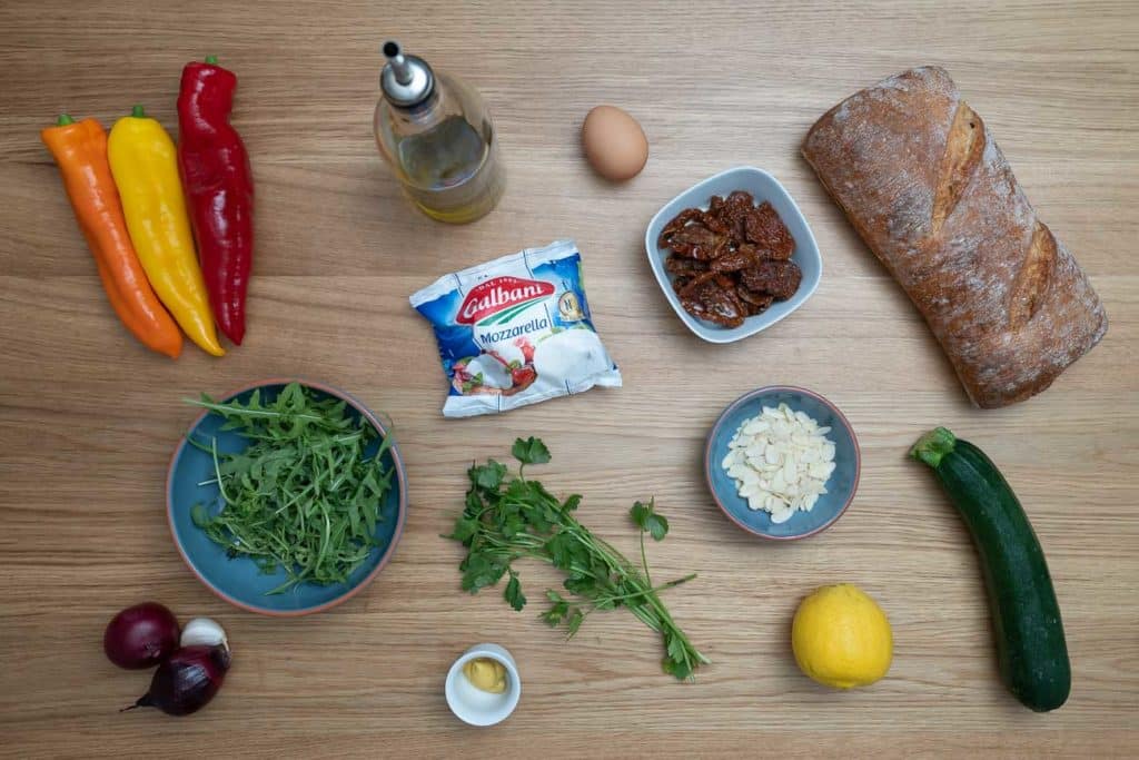 Grilled Veggie Sandwich with homemade mayonnaise