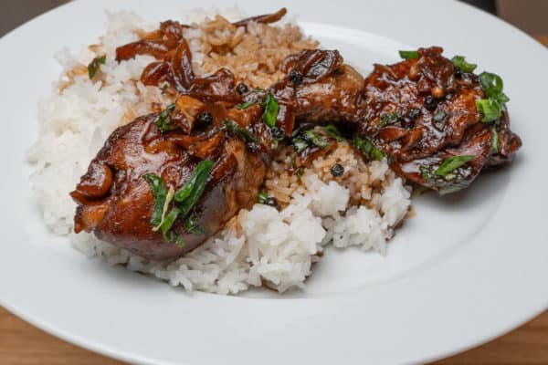 Filipino Chicken Adobo, the most savory chicken stew recipe ever?!