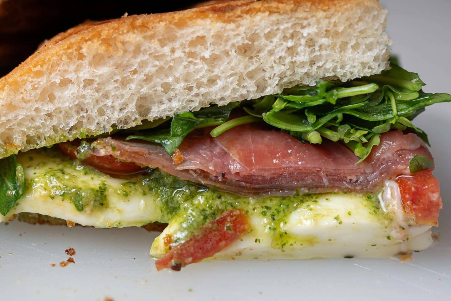 Best Italian Pesto Ham and Cheese Sandwich Recipe